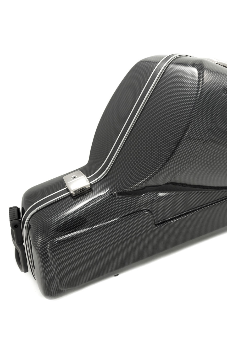 Winter Baritone Sax Case with wheels - Carbon Finish
