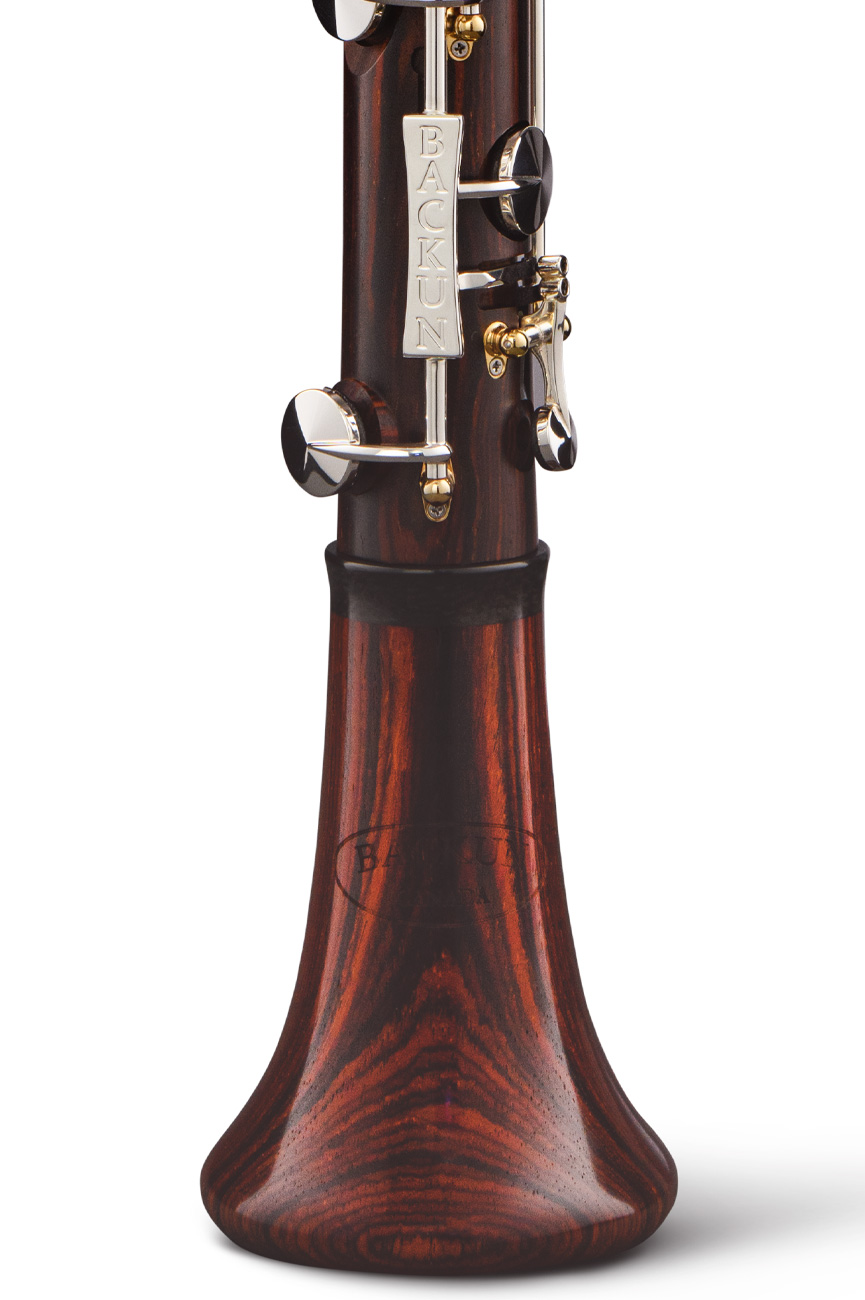 Backun Lumiere - Cocobolo with Silver Keys & Gold Posts - Bb Clarinet