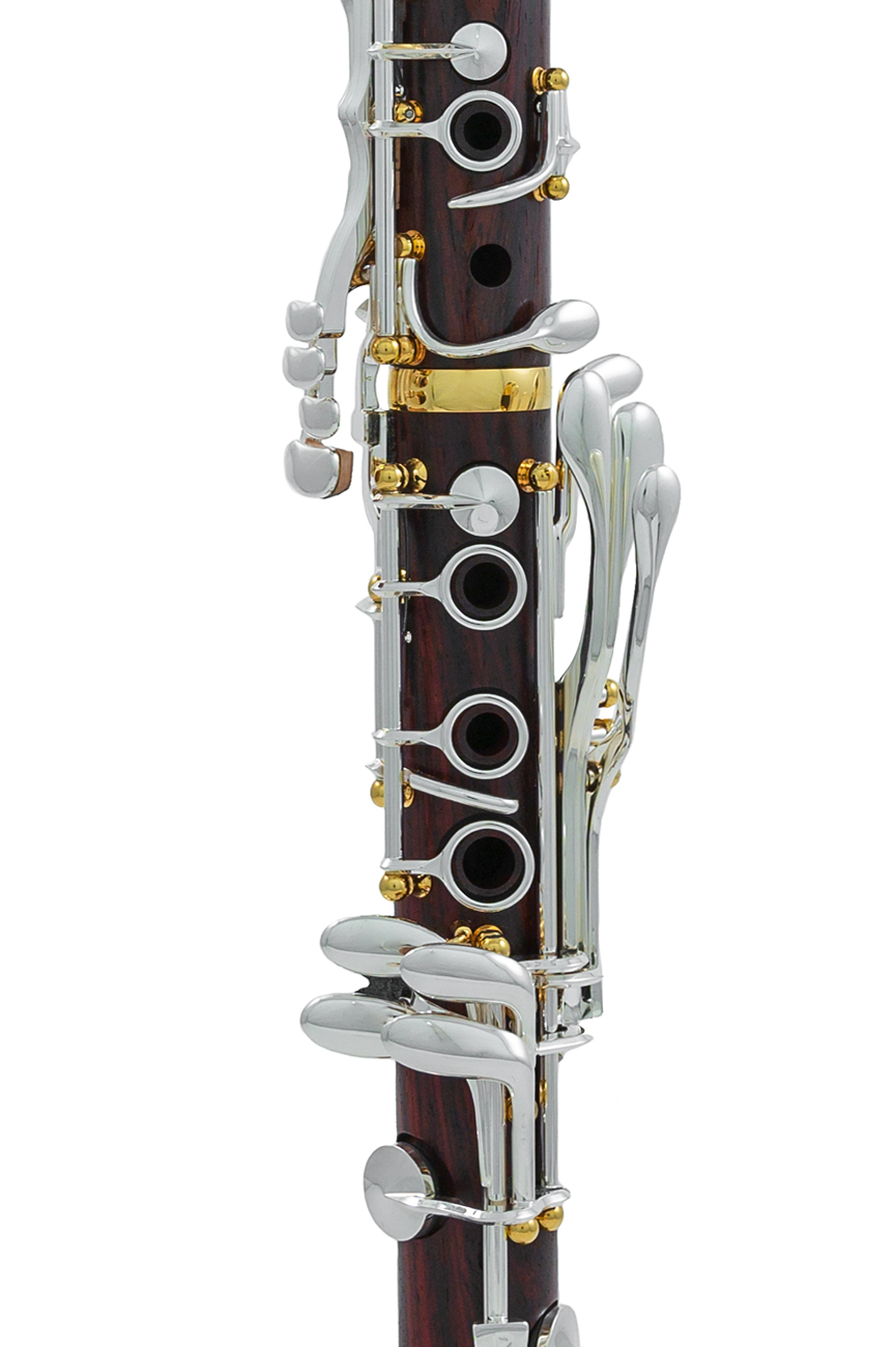 Backun Protege with Eb Lever - Cocobolo with Gold Posts & Silver Keys